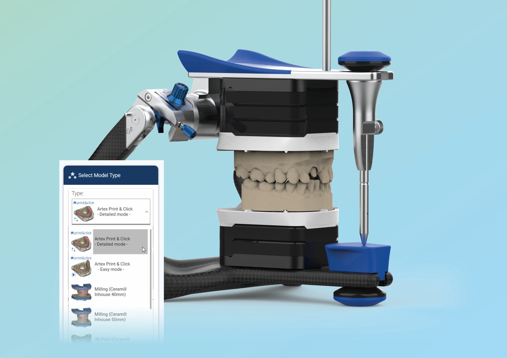 Artex Print&Click: Mühelose Artikulation von 3D-Druckmodellen | Dentalwelt