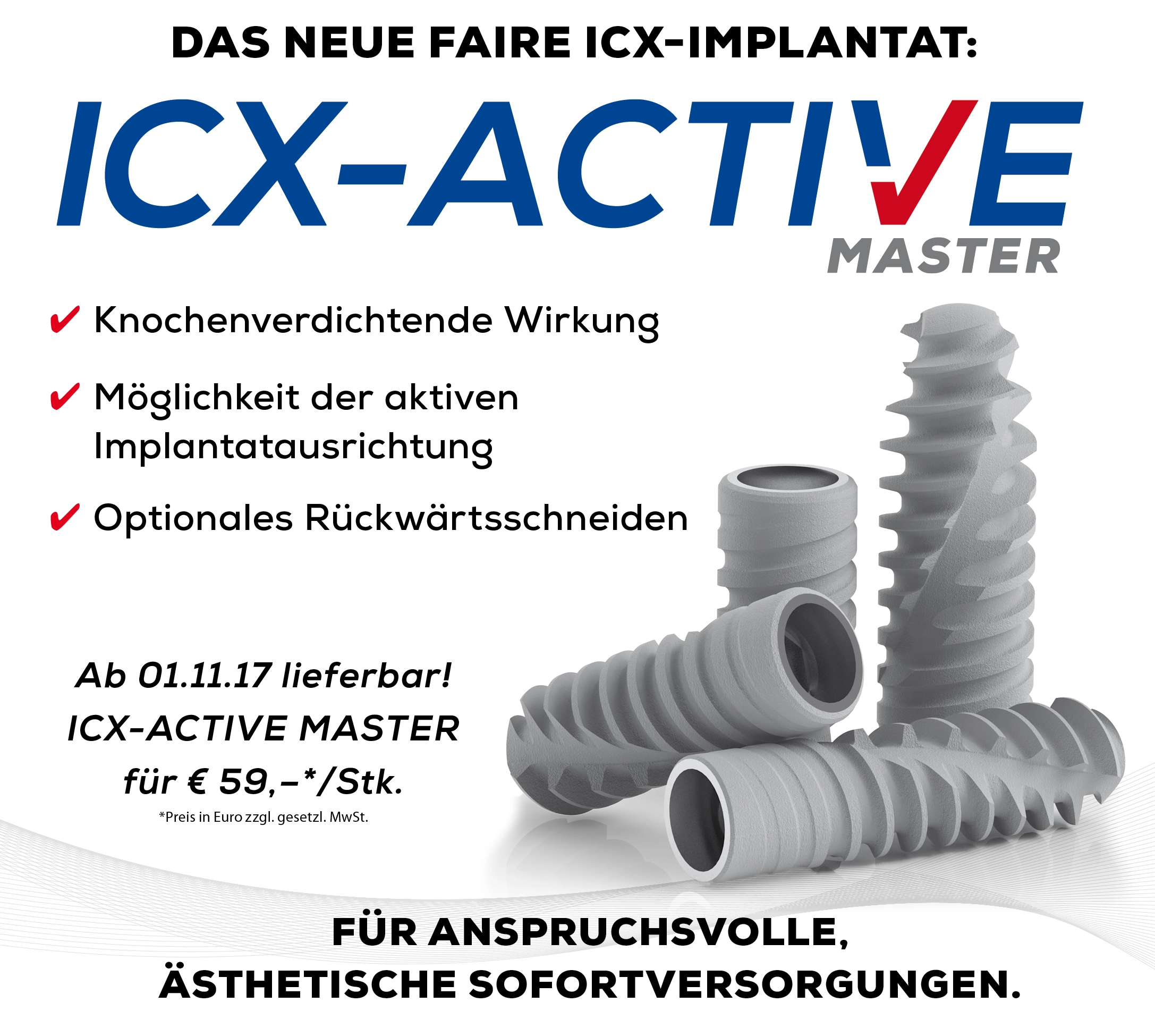 ICX-ACTIVE MASTER – das neue FAIRE ICX-Implantat | Dentalwelt